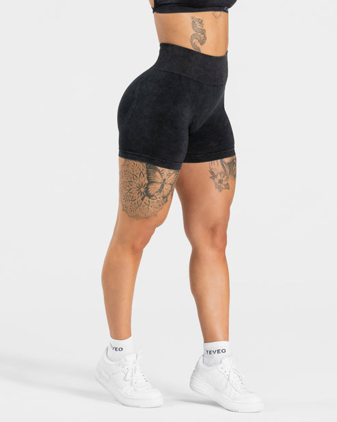 Acid Covert Scrunch Shorts | Schwarz